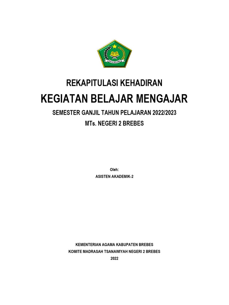 6. Rekapitulasi Kehadiran Guru Dalam KBM Smt. Ganjil TP 2022-2023 | PDF