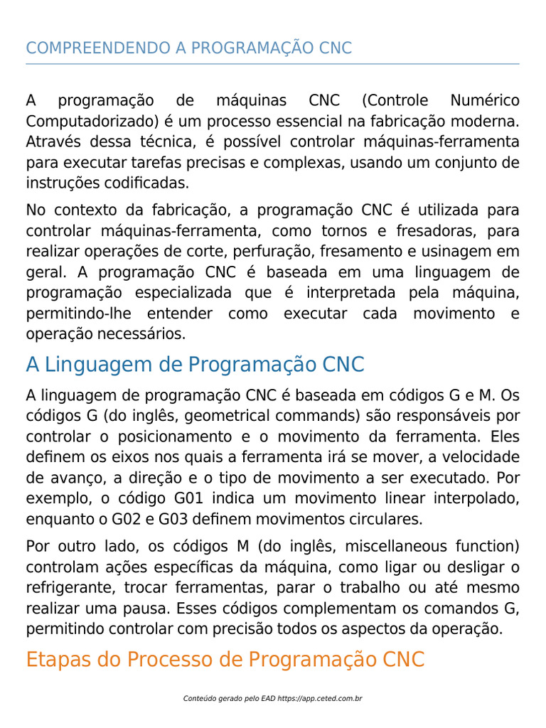 Aula 2415 Compreendendo A Programacao CNC | PDF | Máquina-ferramenta ...