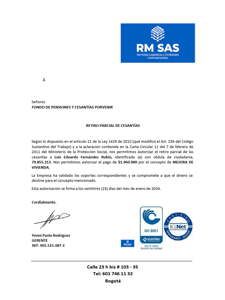 Luis Eduardo Fernández Rubio 2026 | PDF