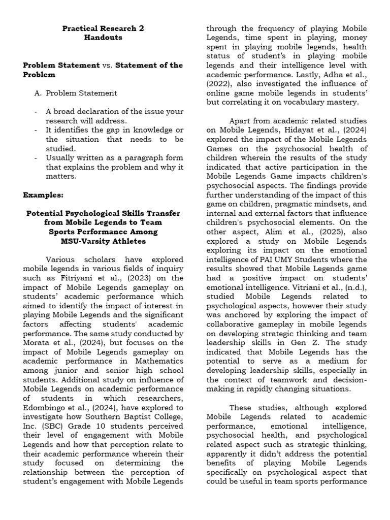 Practical Research- SOP, Sir AL | PDF | Hypothesis | Theory