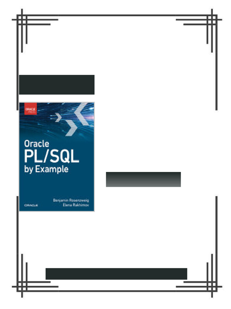 Oracle PL/SQL by Example, 6th Edition Benjamin Rosenzweig eBook forever-access eBook | PDF | Pl ...