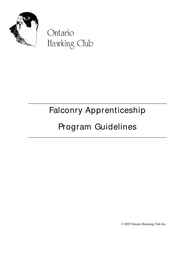 Apprenticeship Guide | PDF | Falconry | Birds Of Prey