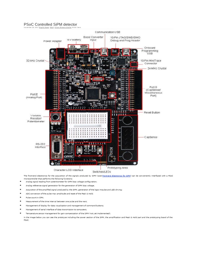 PSoC Controlled SiPM Detector | PDF | Analog To Digital Converter ...