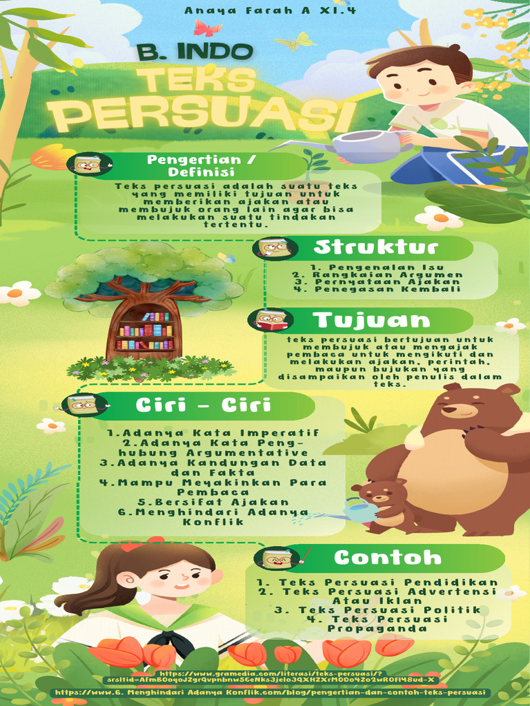 Anaya Farah XI.4 Infografis Teks Persuasi | PDF
