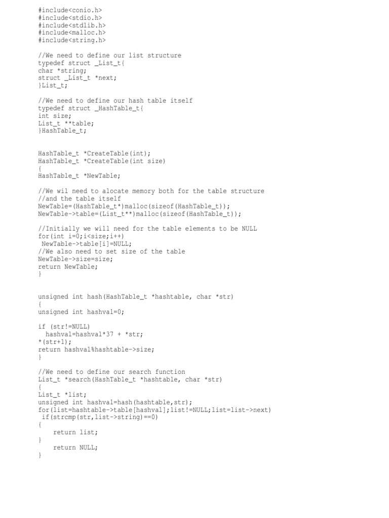 Tabele de Dispersie | PDF | Programming Paradigms | Software