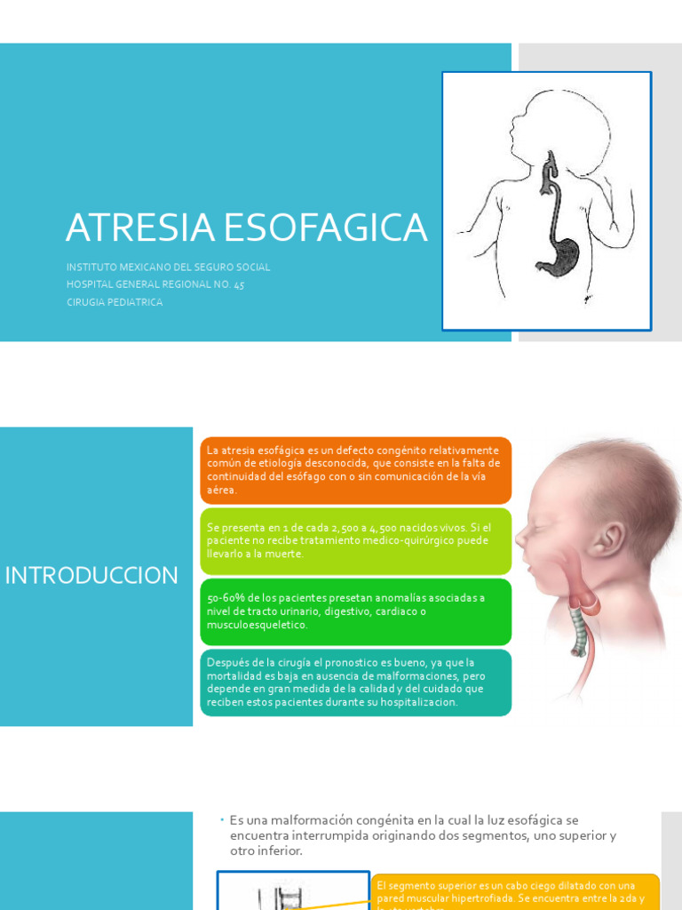 Atresia Esofagica | PDF | Enfermedades y trastornos | Especialidades ...