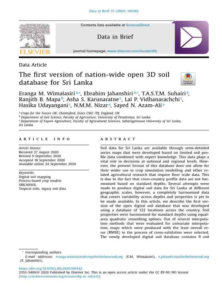 The First Version of Nation-wide Open 3D Soil | PDF | Soil | Geographic ...