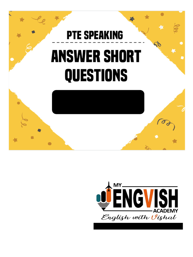 Answer Short Questions PTE | PDF