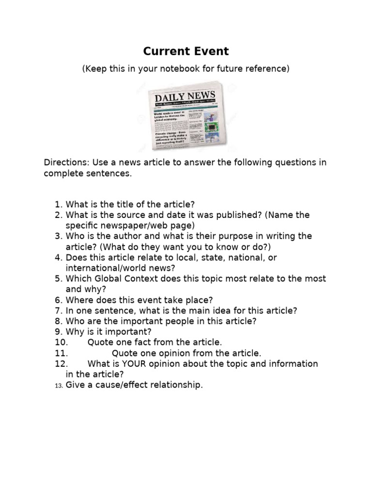 Current+Event+format+(1) | PDF