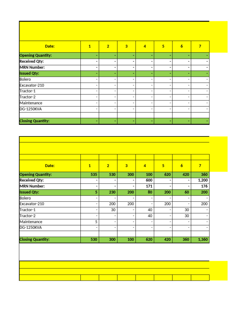 Diesel Stock Reconciliation From July to Nov. | PDF