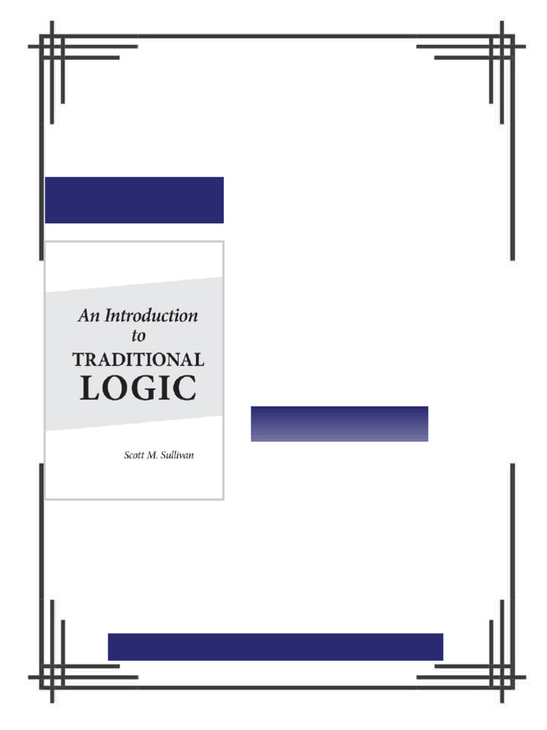 An Introduction to Traditional Logic 3rd Edition Scott M Sullivan eBook 2026 ultimate pdf | PDF ...