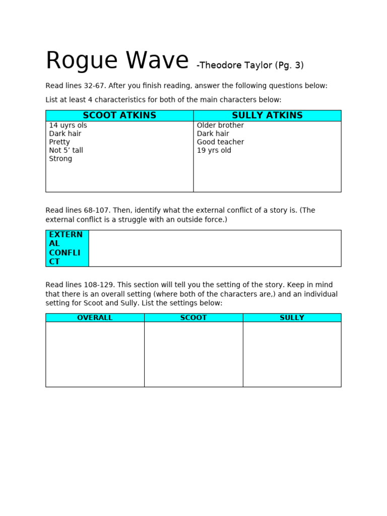 Rogue Wave Read and Respond | PDF
