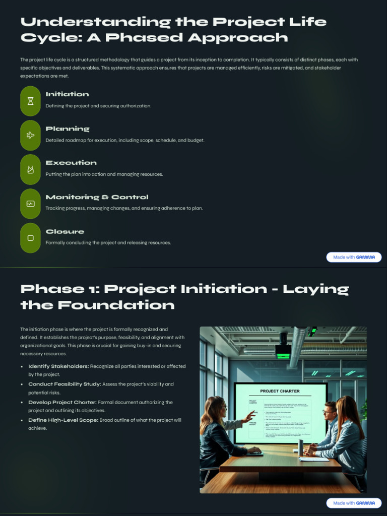 Understanding The Project Life Cycle A Phased Approach | PDF | Project ...