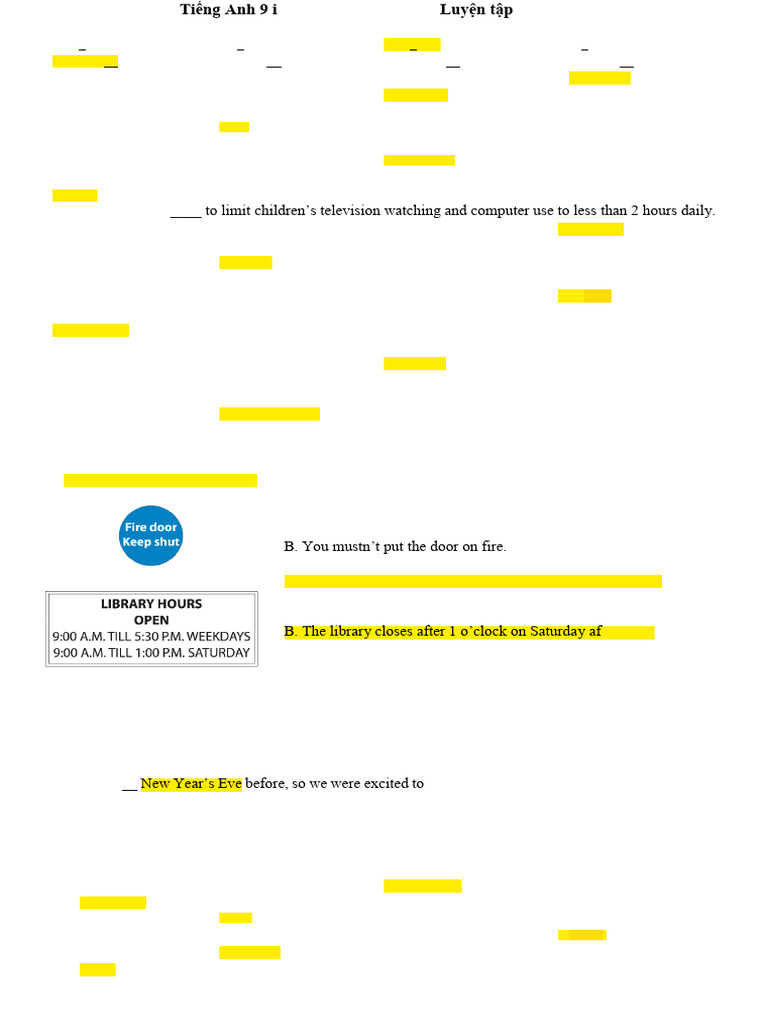 Tiếng Anh 9 - Ilsm - Unit 5 - Đề 2 | PDF