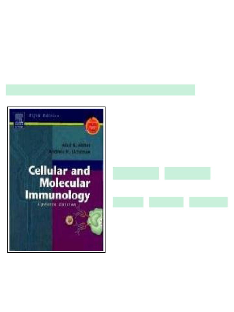 Cellular and Molecular Immunology 5th ed 5th Edition Abul K. Abbas ...