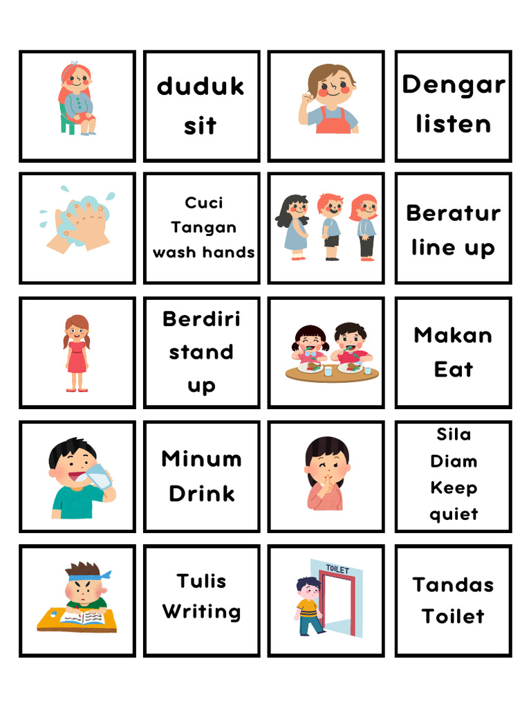 Visual Directions Schedule Task Cards | PDF
