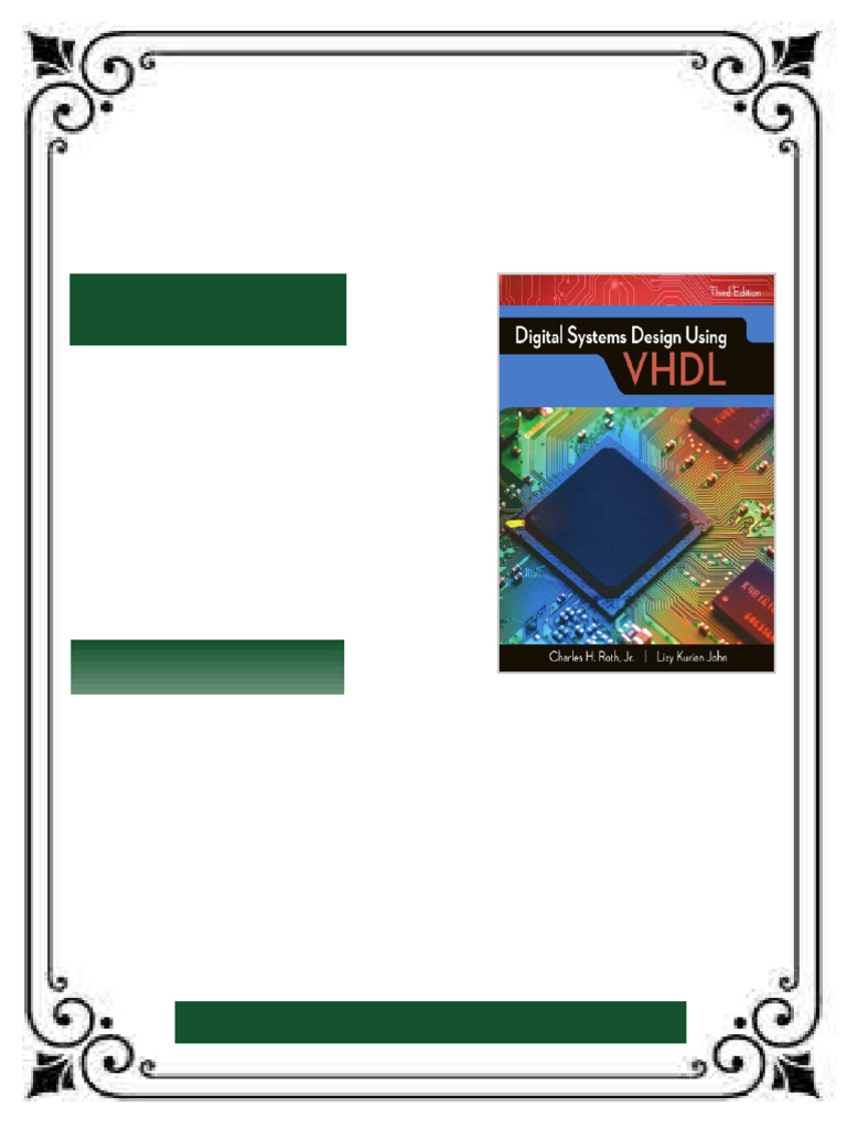 Digital Systems Design Using VHDL 3rd Edition Charles H. Roth ebook on ...