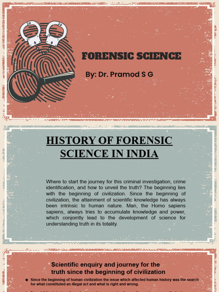 History of Forensic Science | PDF