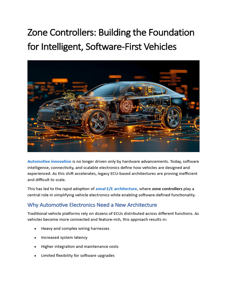 Zone Controllers- Building the Foundation for Intelligent, Software ...
