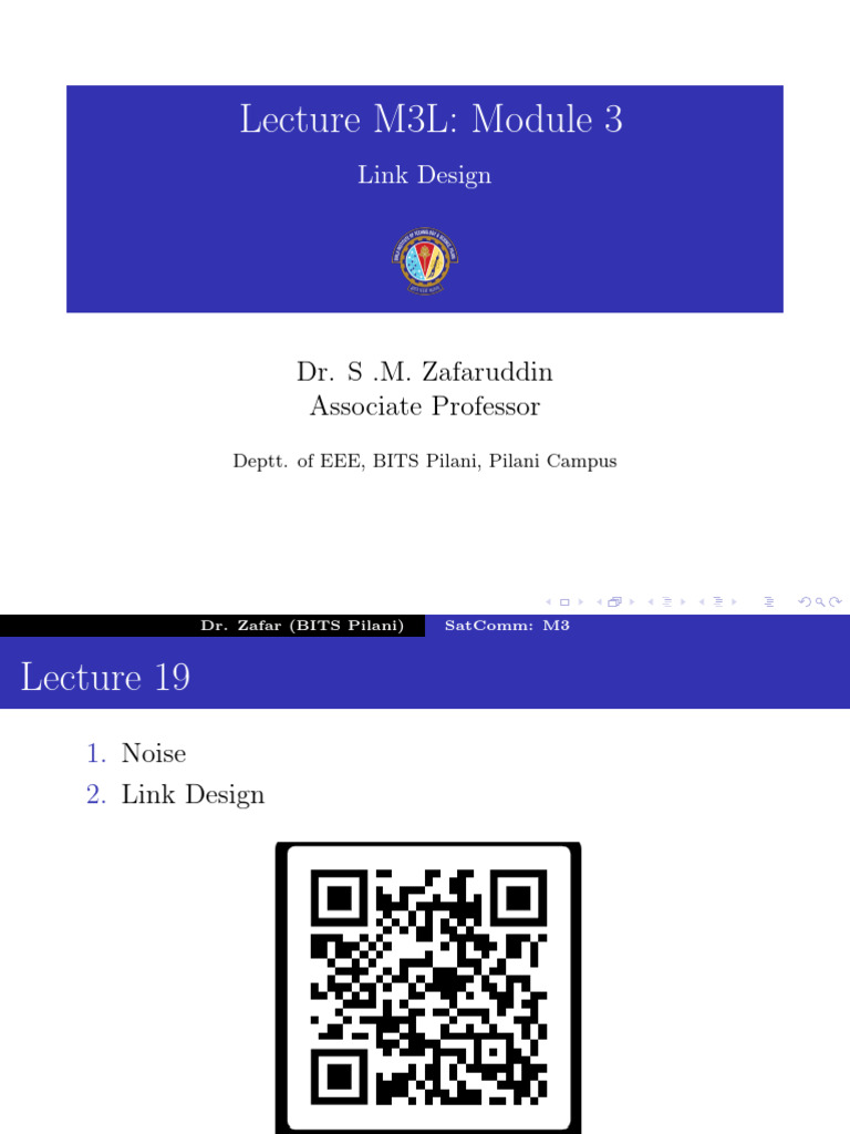 SatComm_2526_Module3 | PDF | Telecommunications Engineering | Electronics