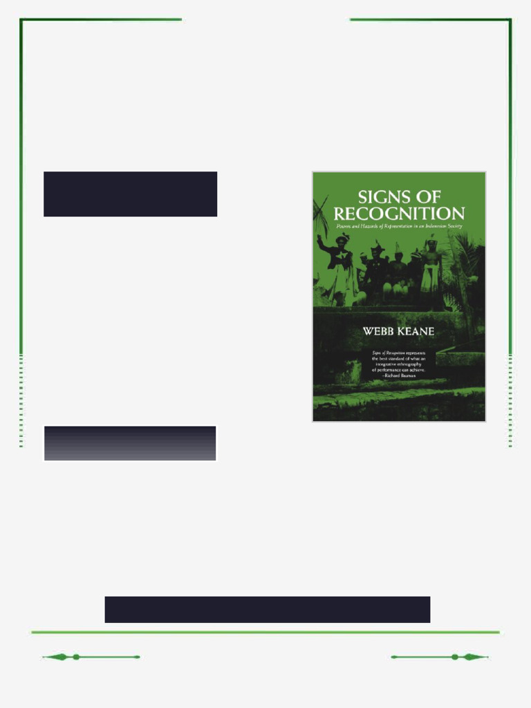 Signs of Recognition: Powers and Hazards of Representation in an ...