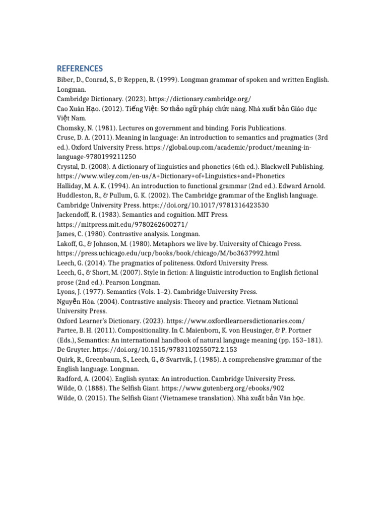 References Final APA | PDF
