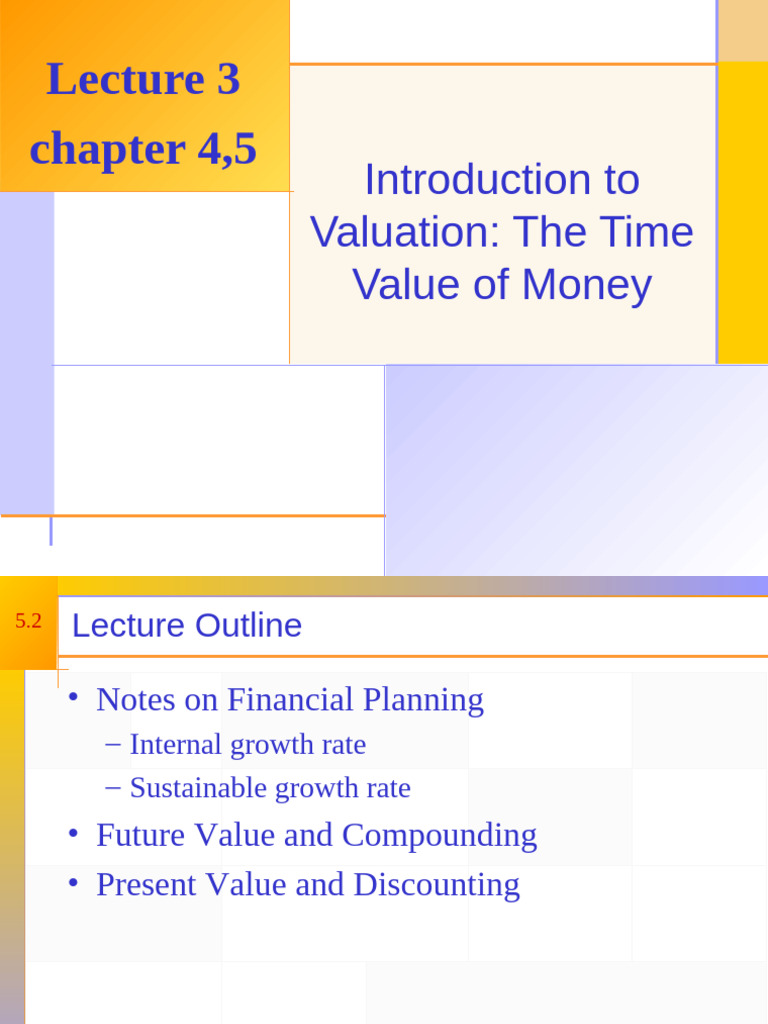 Lecture3 (1) | PDF | Present Value | Interest