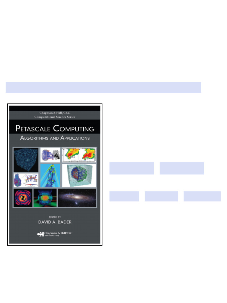 Petascale Computing Algorithms and Applications ebook pdf available | PDF
