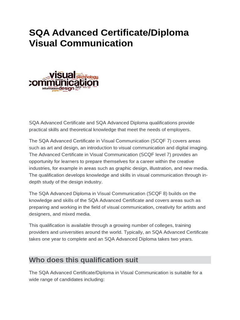 SQA- Visual Media | PDF | Graphic Design | Graphics