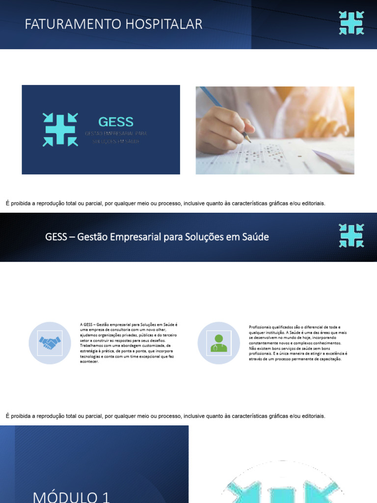 MÓDULO 1 - APOSTILA CURSO - GESTÃO DE FATURAMENTO E AUDITORIA EM SAÚDE ...