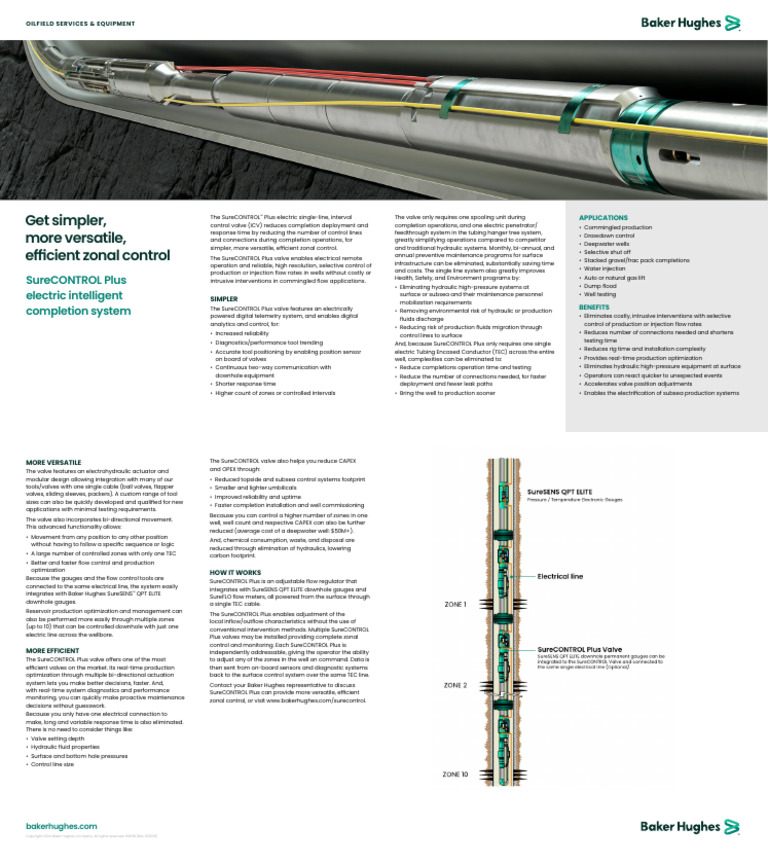 SureCONTROL Plus Electrohydraulic Single Line Icv Slsh | PDF | Actuator ...