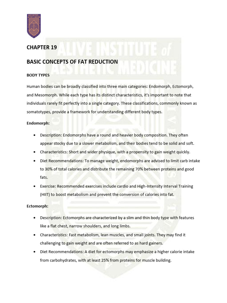 19 Basic Concepts of Fat Reduction | PDF | Adipose Tissue | Weight Loss