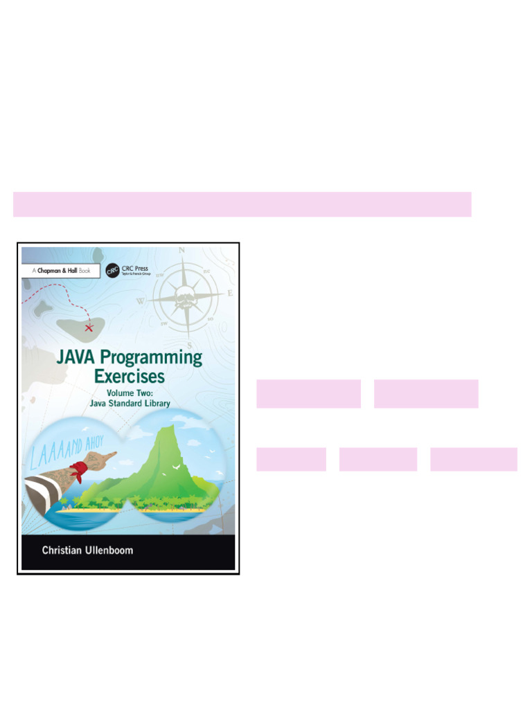 Java Programming Exercises: Volume Two: Java Standard Library ebook with full content | PDF