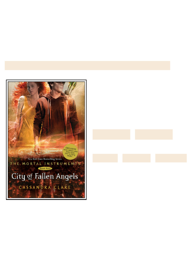 Mortal Instruments 4: City of Fallen Angels all chapters in ebook form ...