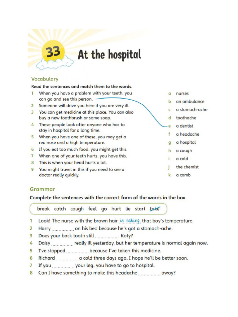 Unit 33 - at The Hospital | PDF