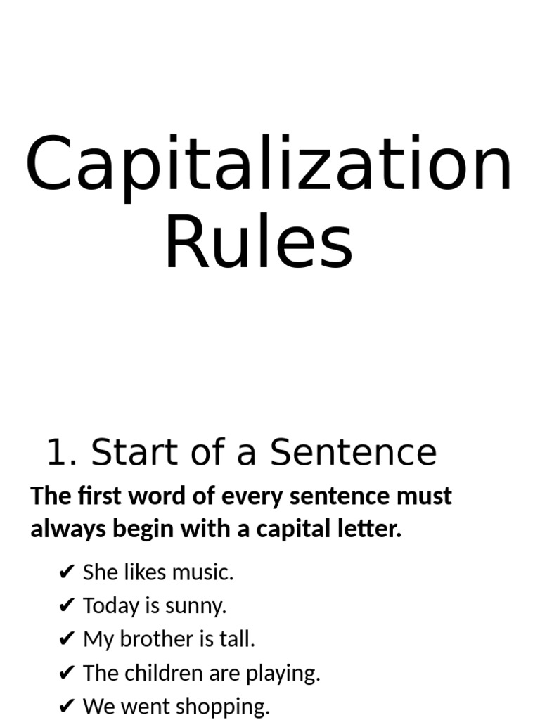 Capitalization Mastery_ basic to super advanced | PDF | Linguistics ...