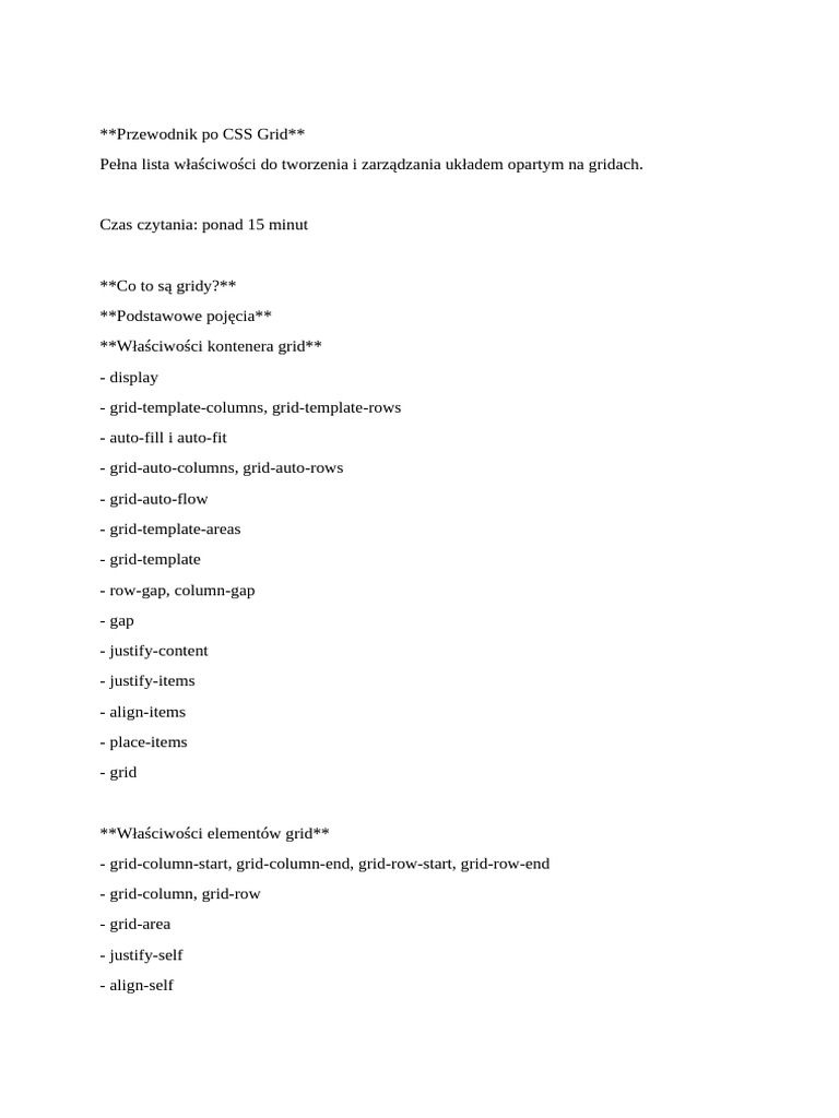 Przewodnik Po CSS Grid | PDF