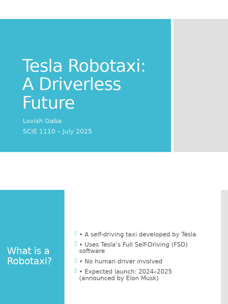 Tesla_Robotaxi_Presentation copy copy | PDF