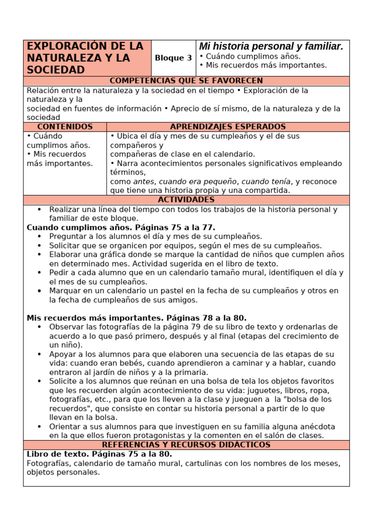 1er Grado - Bloque 3 - Exploración de La Naturaleza | PDF | Juguetes