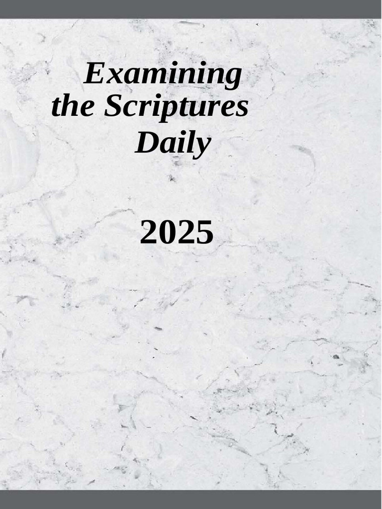 Examining The Scriptures Daily 2023