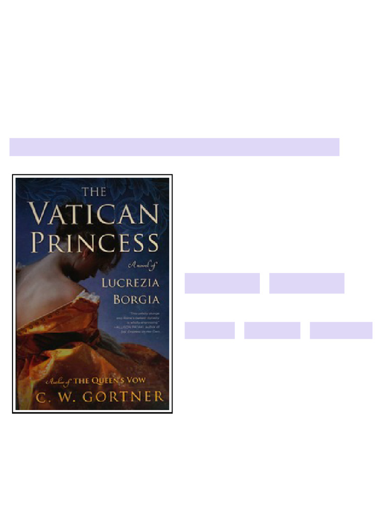 The Vatican princess : a novel of Lucrezia Borgia ebook long edition ...