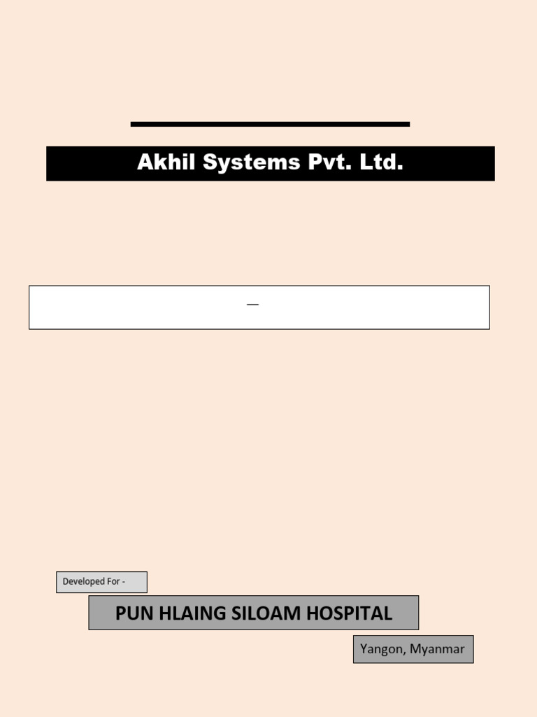 Miracle His Software | PDF | Operating Theater | Hospital