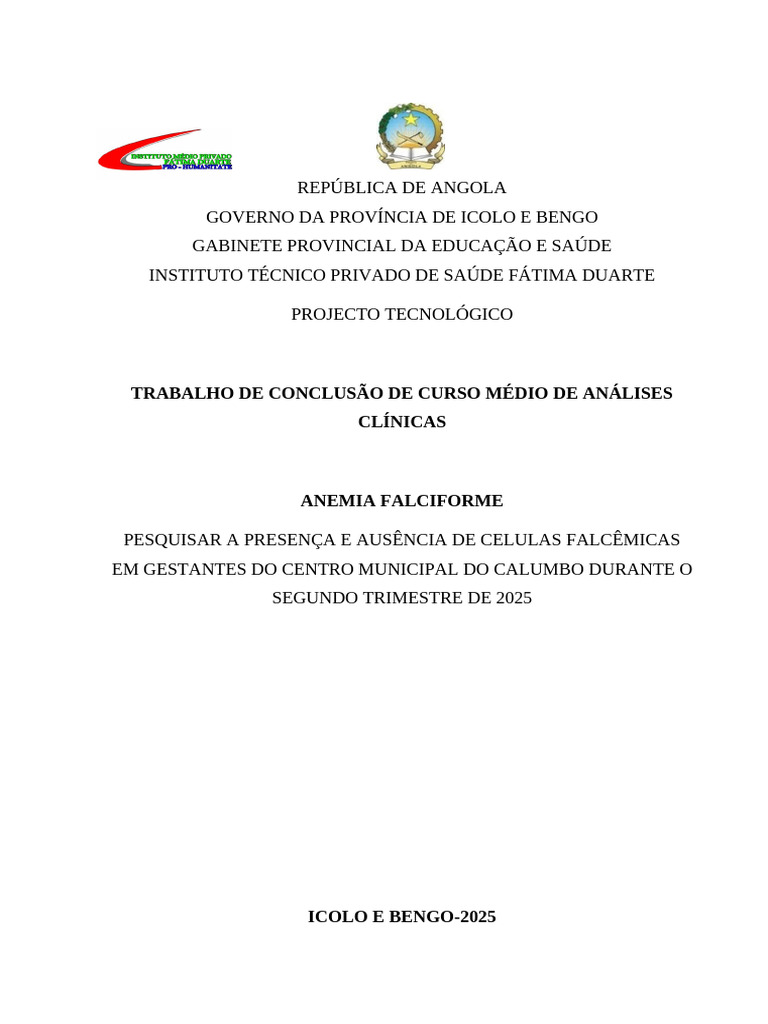 Trabalho - Original (1) Ferndo Dumbo | PDF | Anemia | Gravidez