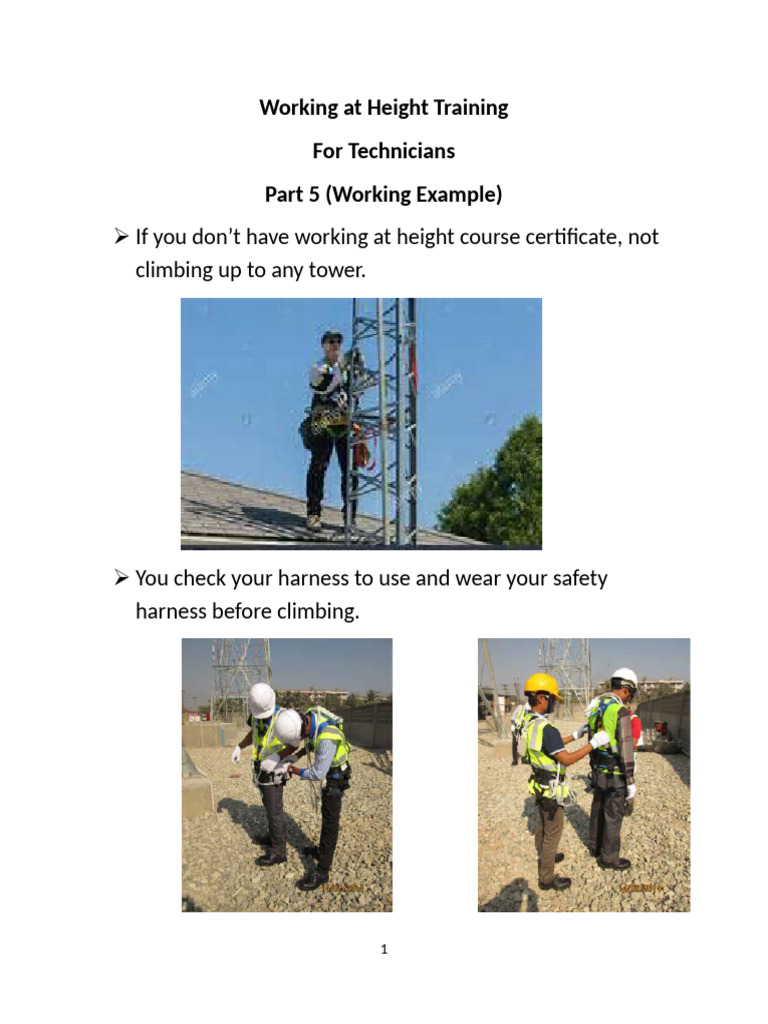 Working at Height Training Part 5 (Working Example) | PDF | Scaffolding ...