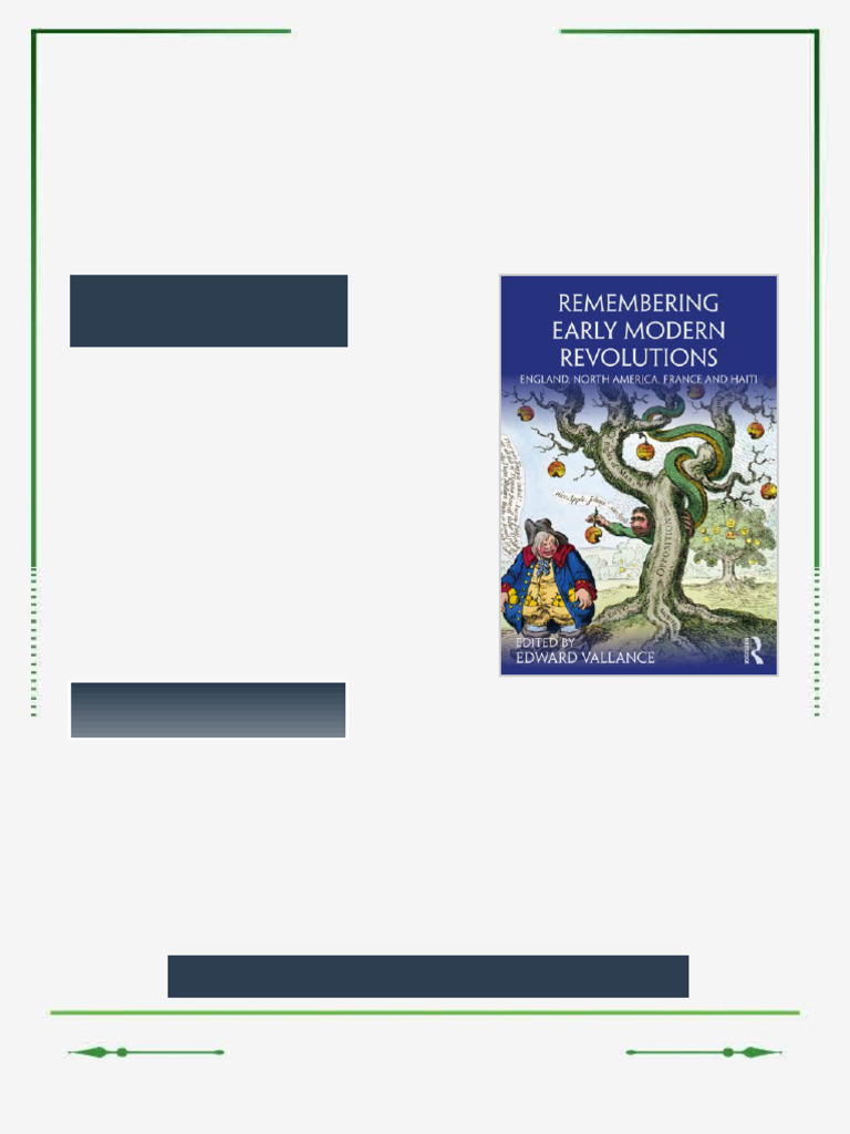 Remembering Early Modern Revolutions England North America France and ...