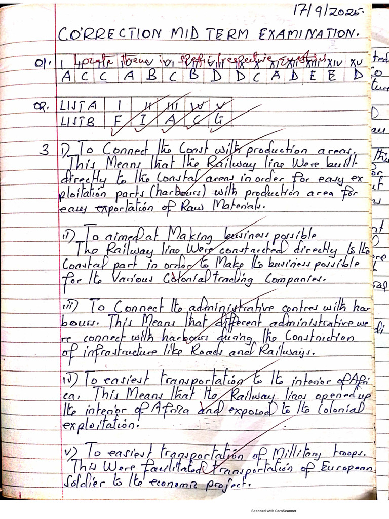 History Series QN Fiii 2025 QN & Ans | PDF