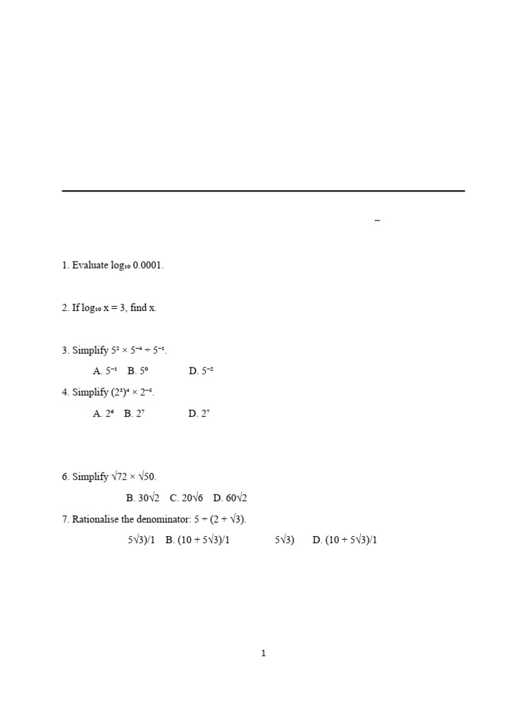 SS2 Mathematics Term Exams Questions | PDF | Chess | Chess Theory