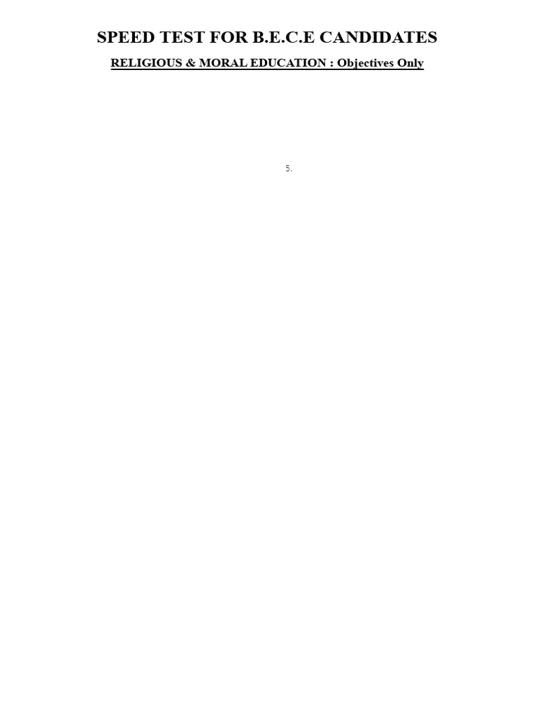Rme Spped Test | PDF | God | Prayer