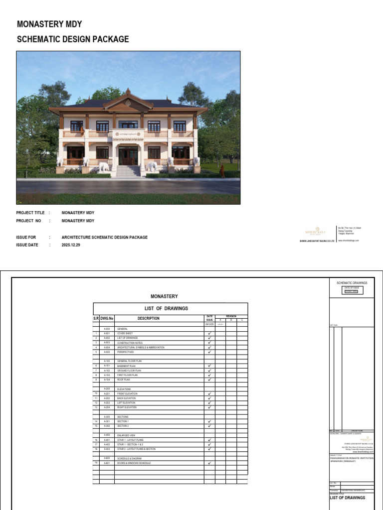 Monastery Schematic Package | PDF | Plumbing | Civil Engineering