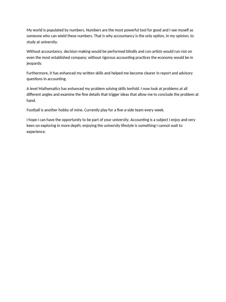 Personal Statement | PDF